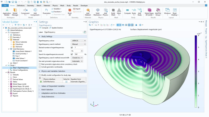 COMSOL MEMS Simulation微機電模組-皮托科技