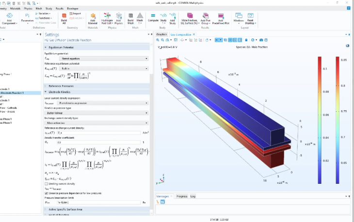 COMSOL Fuel Cell & Electrolyzer Module燃料電池與電解槽模擬模組-皮托科技