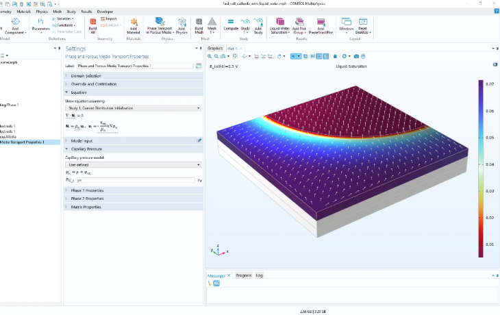 COMSOL Fuel Cell & Electrolyzer Module燃料電池與電解槽模擬模組-皮托科技