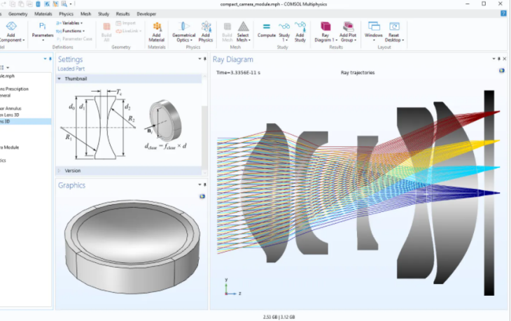 COMSOL Ray Optics Module 幾何光學模擬模組-皮托科技