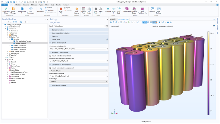 COMSOL Battery Design Module電池設計模組-皮托科技