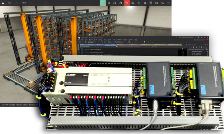 FACTORY I/O PLC虛實整合製造訓練系統-皮托科技