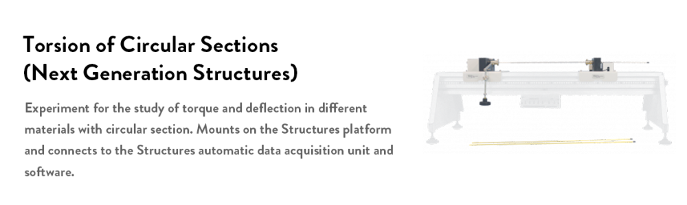 圓截面扭轉 (Torsion of Circular Sections)實驗設備 STS-6