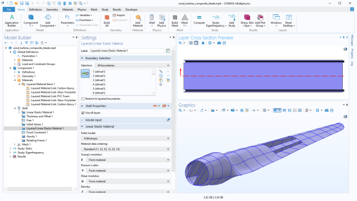 COMSOL Composite Materials Simulation複合材料模擬模組-皮托科技