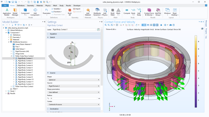 Comsol Multibody Dynamics Module 多體動力學模擬 皮托科技